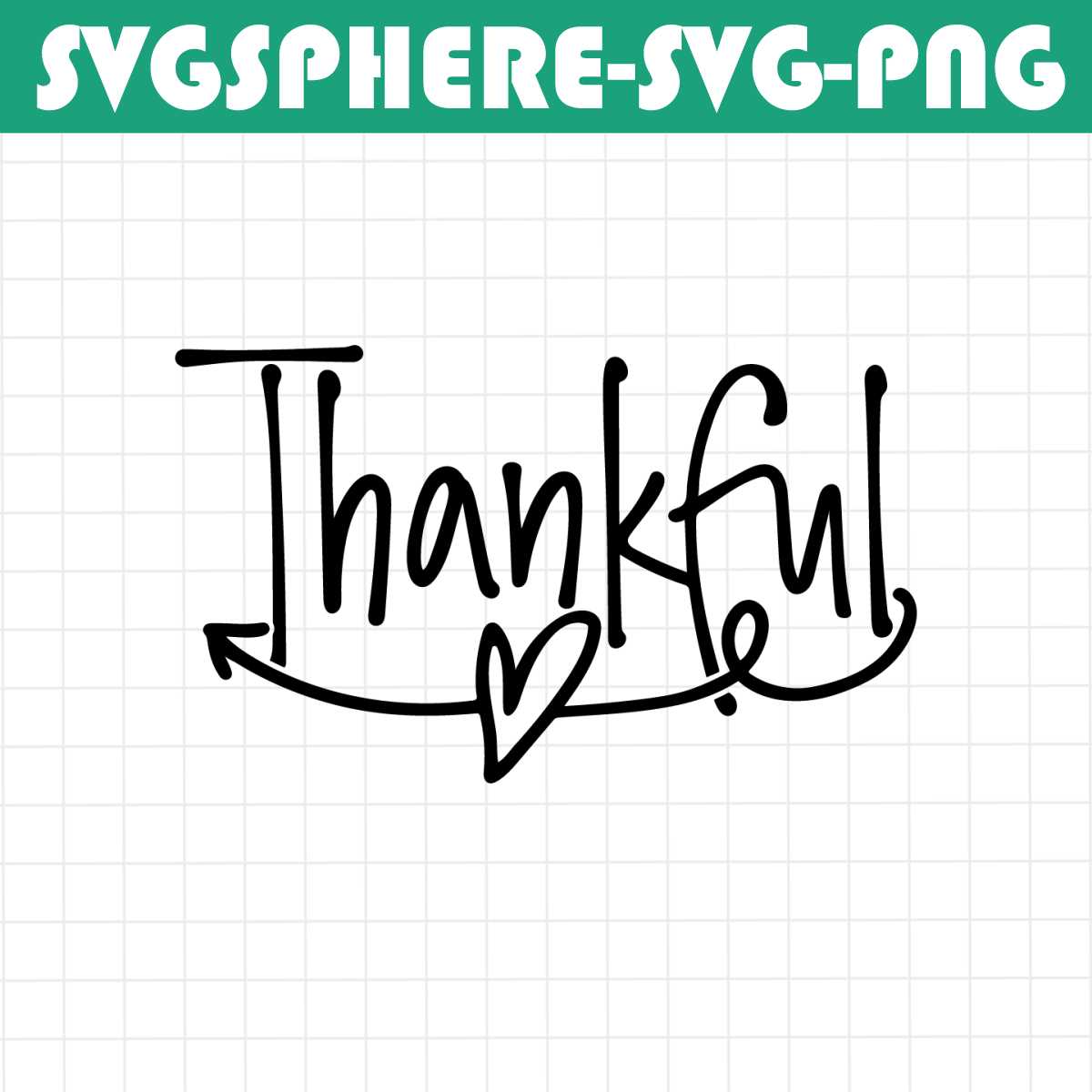 Thankful SVG - Thankful Clip Art - Thankful DXF - Decoration | Inspire ...