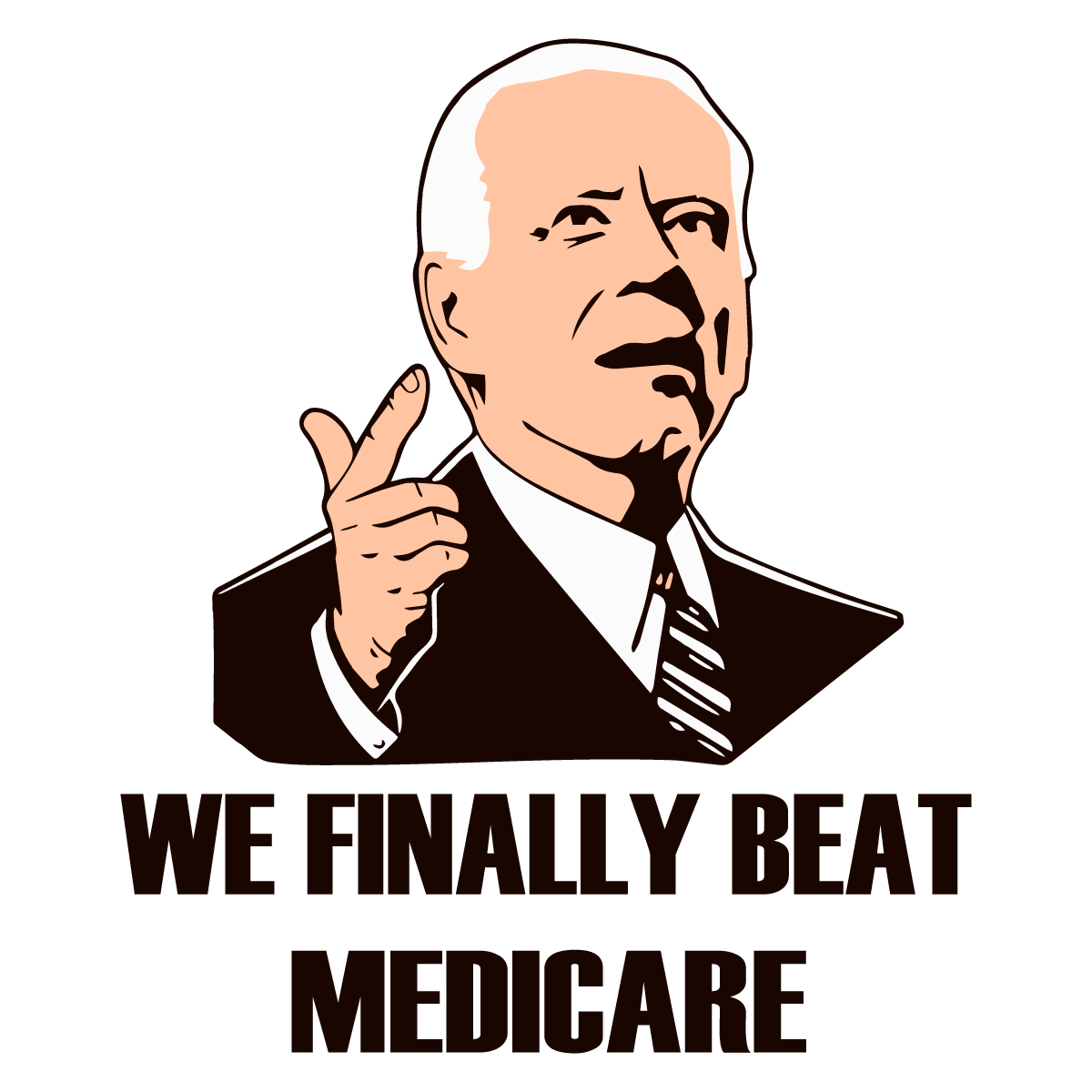 Retro We Finally Beat Medicare Biden Debate SVG | Inspire Uplift