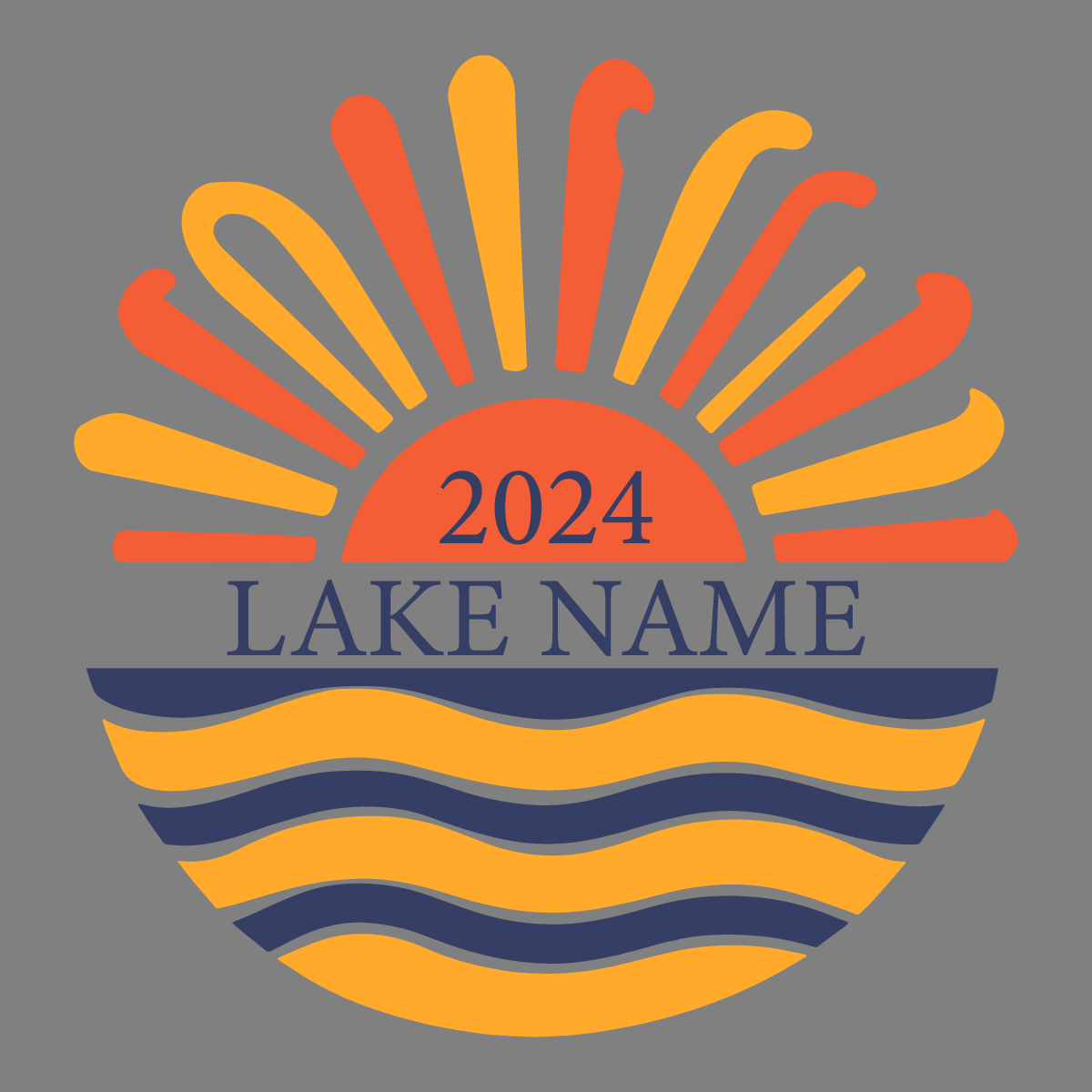 Personalized Lake Name Custom Family Reunion Lake SVG | Inspire Uplift