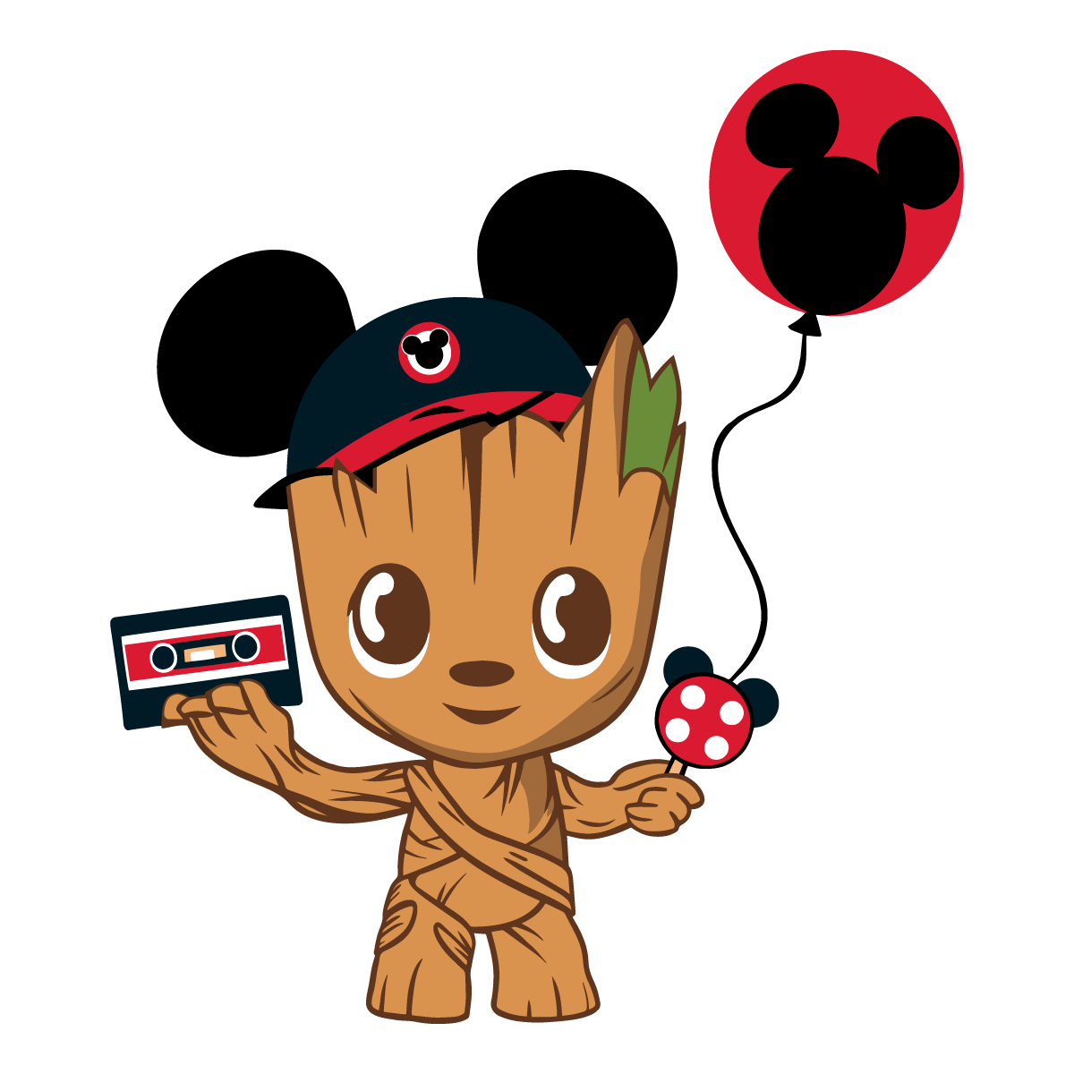 Groot Disney Halloween Groot Mickey Ears SVG | Inspire Uplift