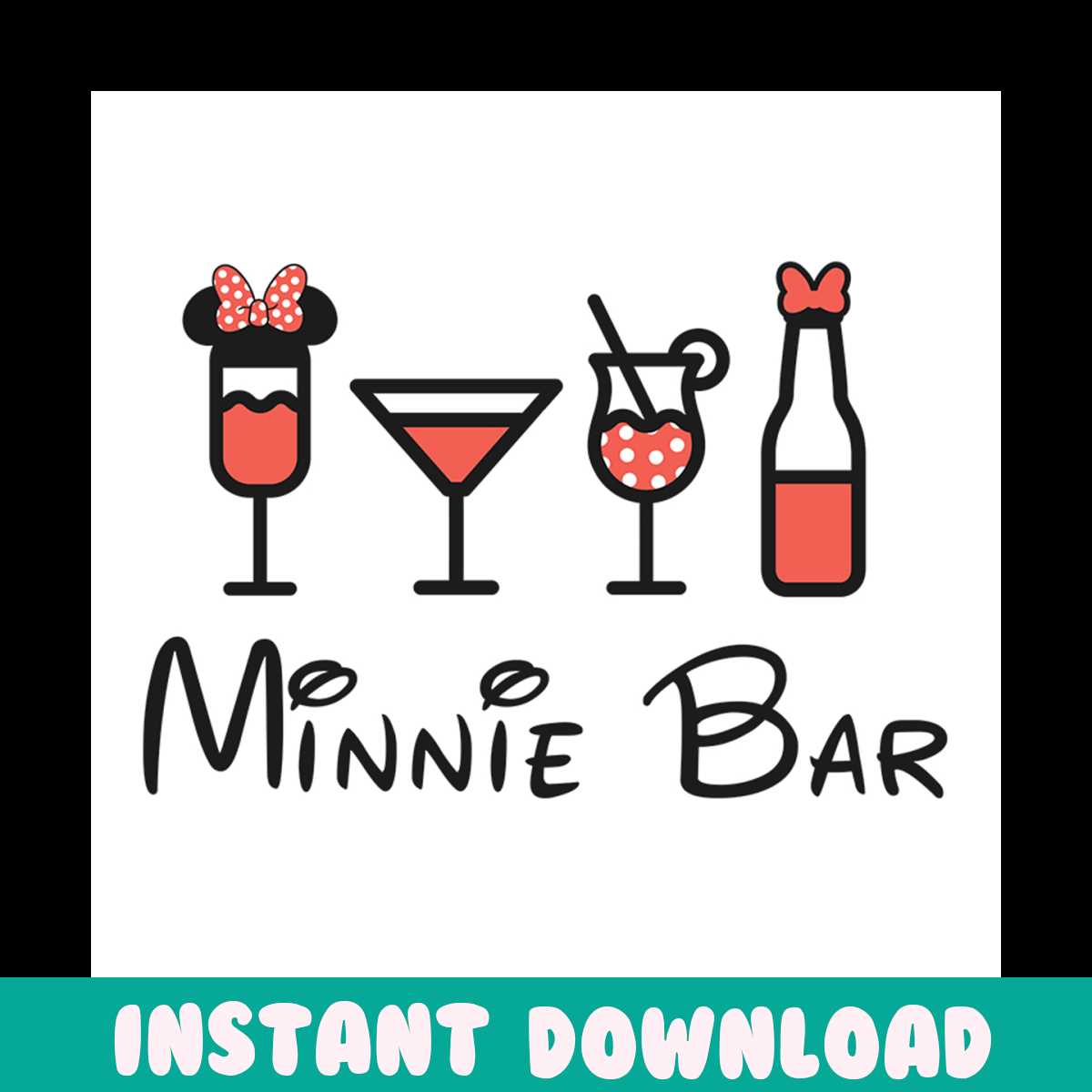Disney Minnie Bar Svg, Disney Svg, Minnie Bar Svg, Bar Svg, - Inspire ...