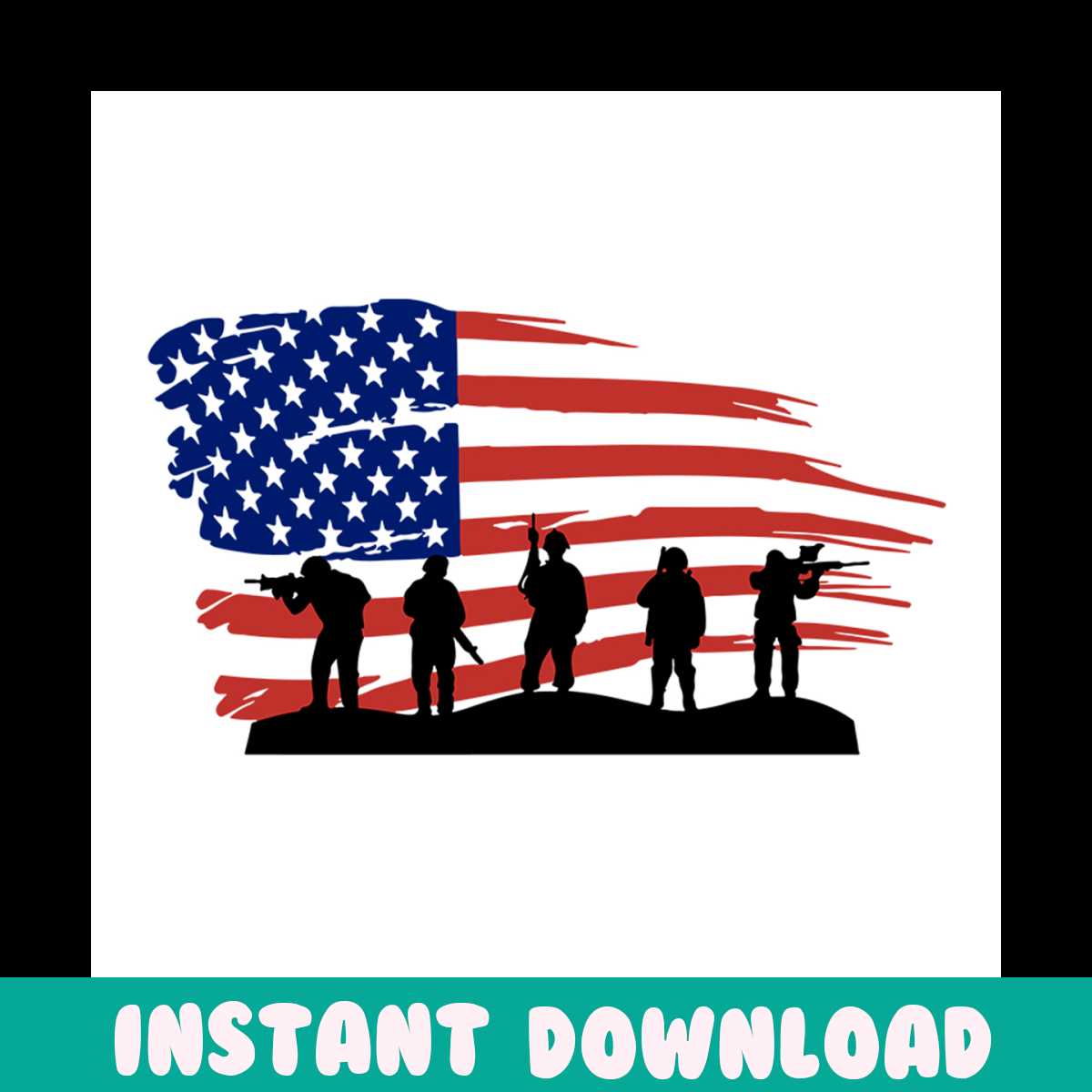 American Soldier Svg, Independence Svg, Soldier Svg, Army Sv - Inspire ...