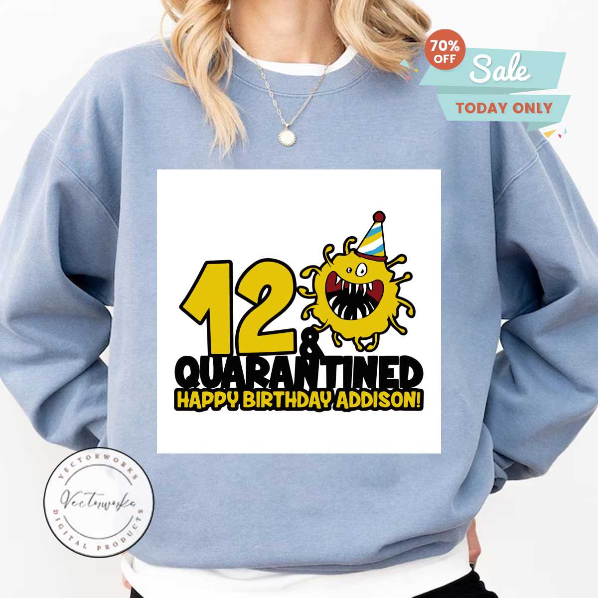12 And Quarantined Happy Birthday Addison Svg, Birthay Svg, | Inspire ...
