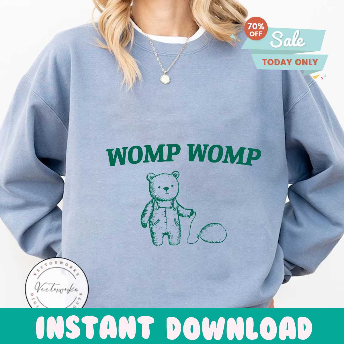 Retro Womp Womp Bear Meme SVG - Inspire Uplift