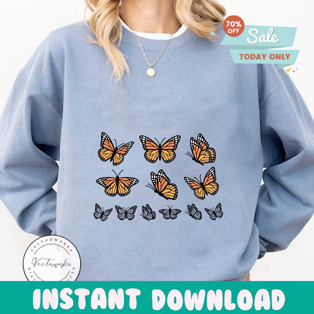Butterfly SVG Bundle 12 Layered cut files Cute Monarch Butte - Inspire ...