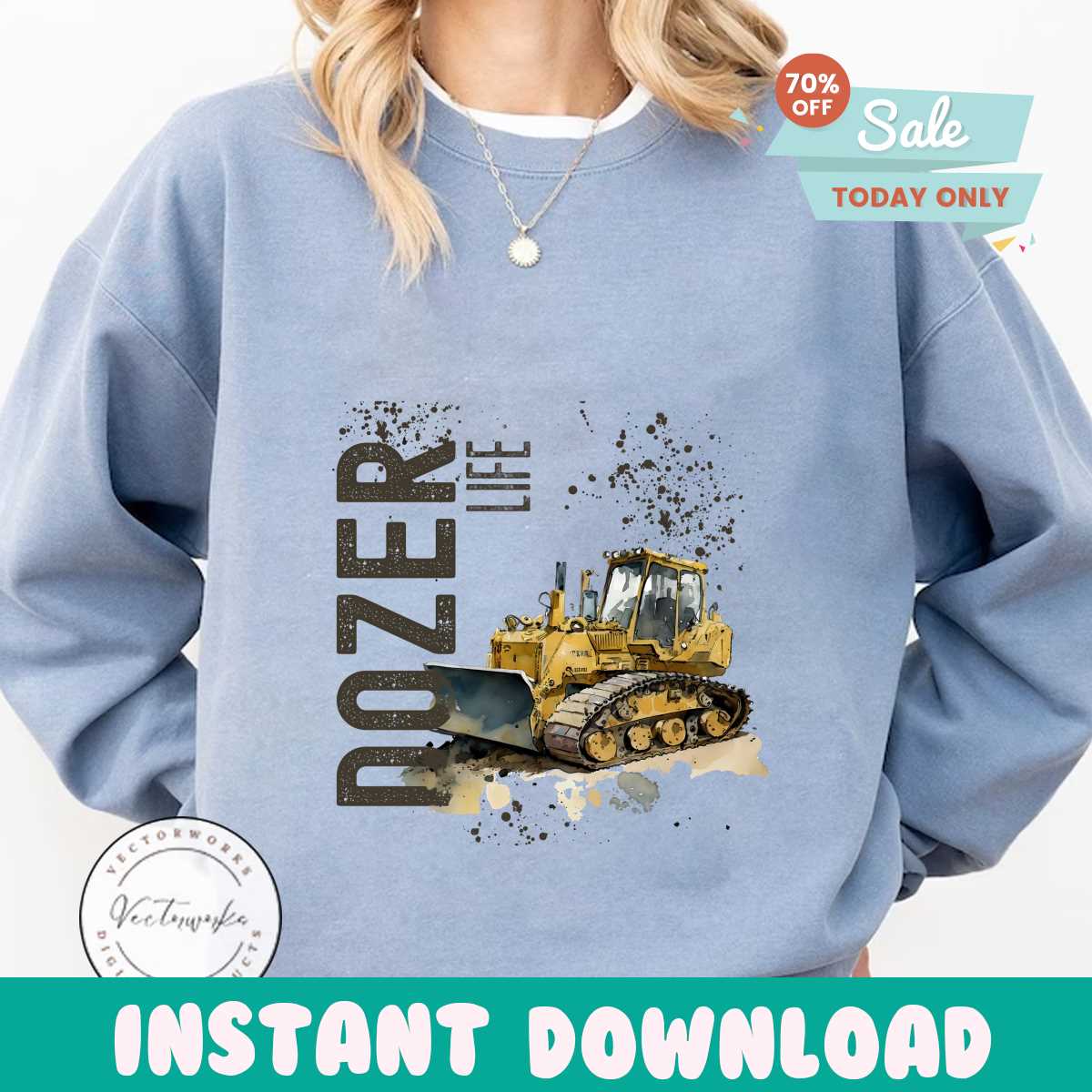 Bulldozer PNG, Dozer Life Digital Download, Construction Wor - Inspire ...