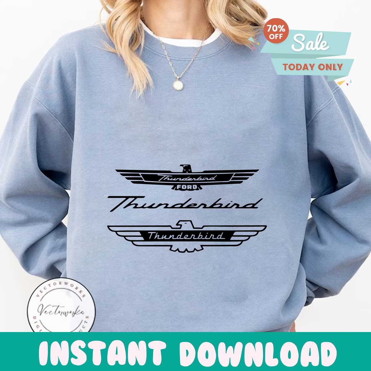 Ford Thunderbird Logo for cutting & SVG, AI, PNG and Silhoue - Inspire ...