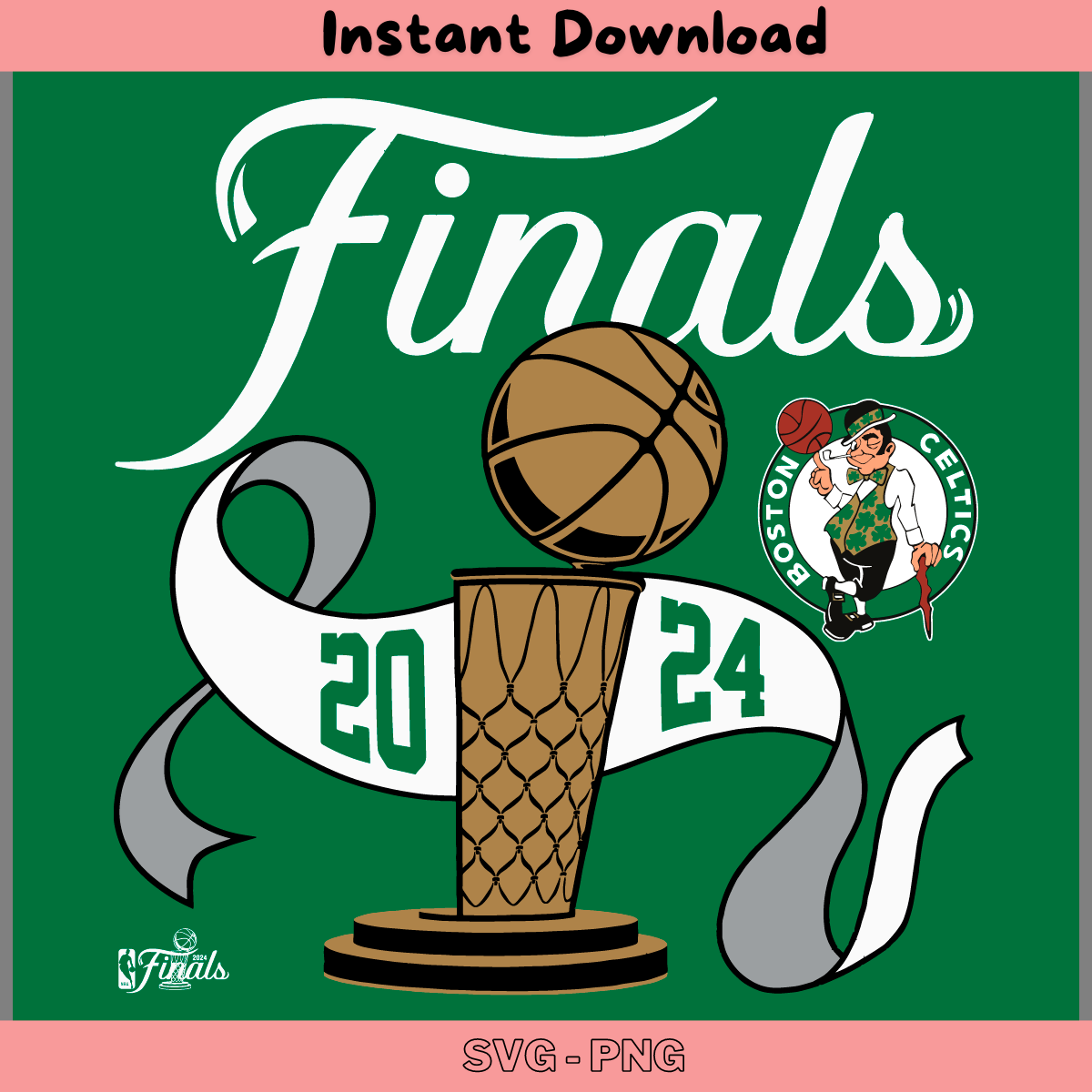 NBA Finals 2024 Basketball Celtics SVG Digital Download File | Inspire ...