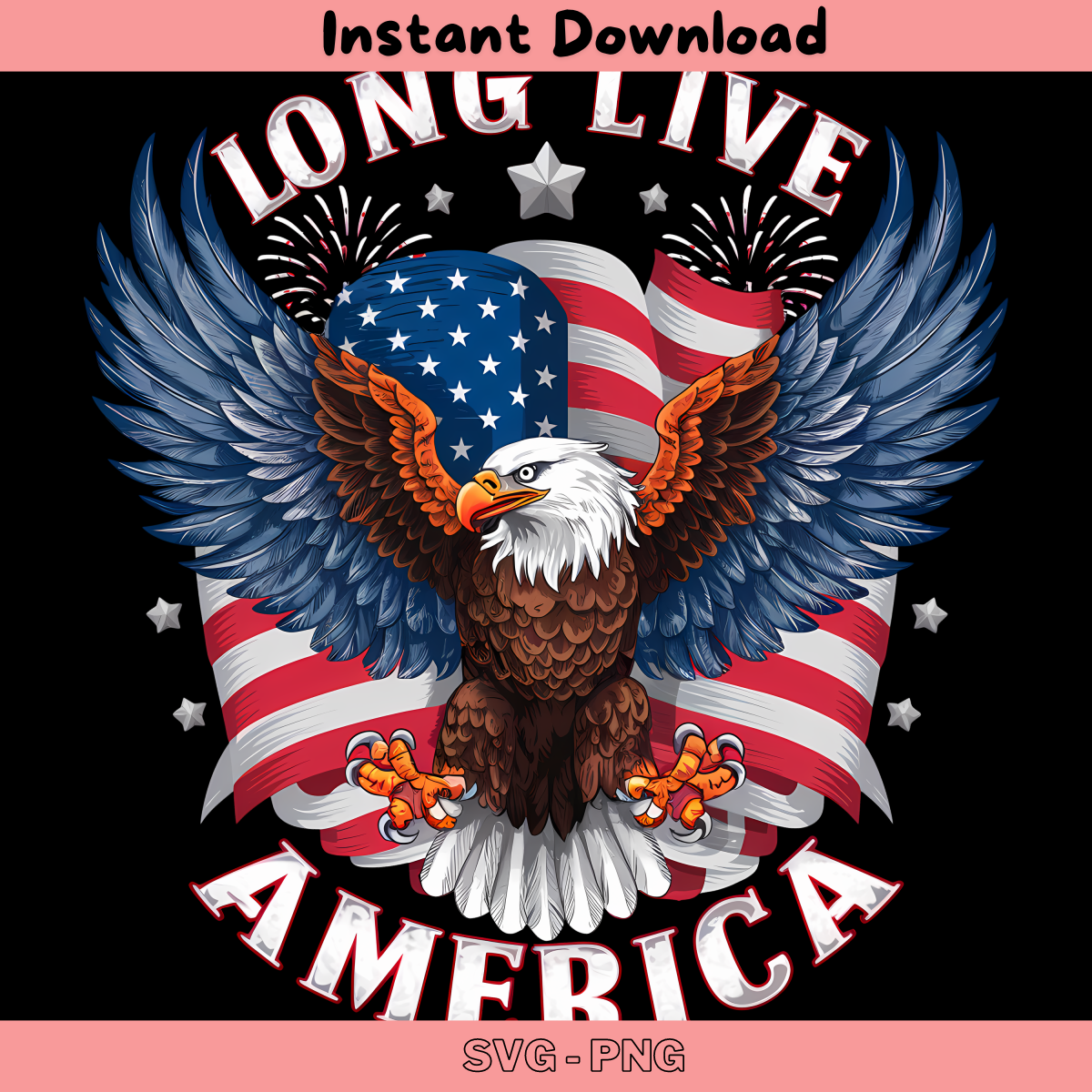 Long Live America USA Flag Party In The USA PNG | Inspire Uplift