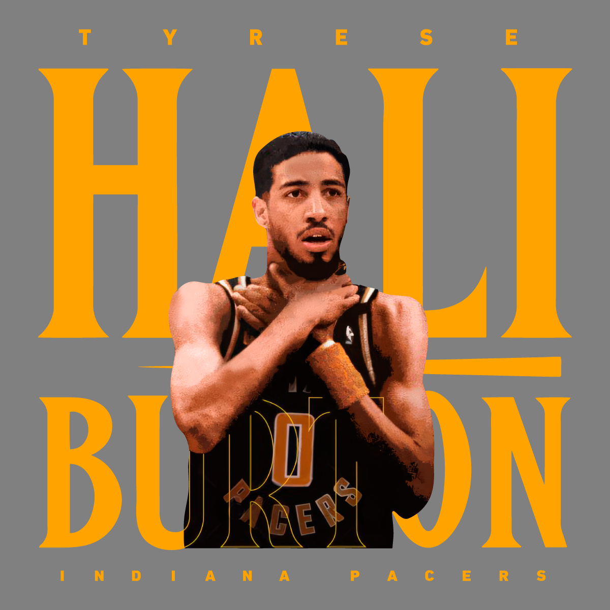 Tyrese Haliburton Reggie Miller Choke Pacers Basketball Png | Inspire ...