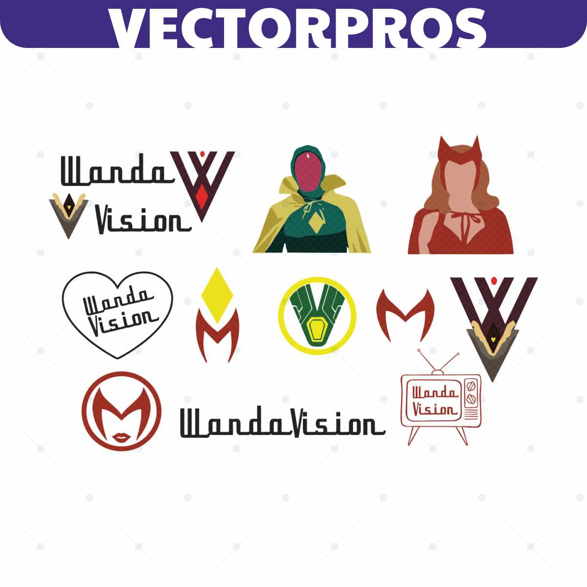 Wanda Vision Svg Bundle, Trending Svg, Wanda Vision Svg, Wan | Inspire ...