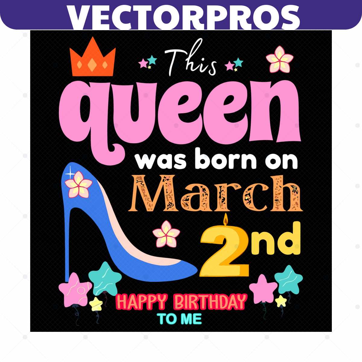 This Queen Was Born On March 2nd Svg, Birthday Svg, March 2n | Inspire ...