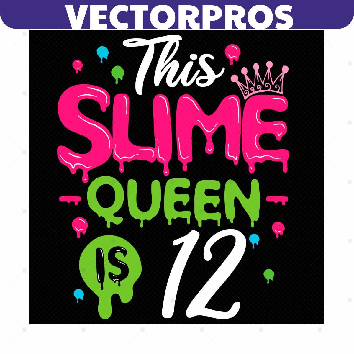 This Slime Queen Is 12 Svg, Birthday Svg, Slime Queen Svg, 1 | Inspire ...