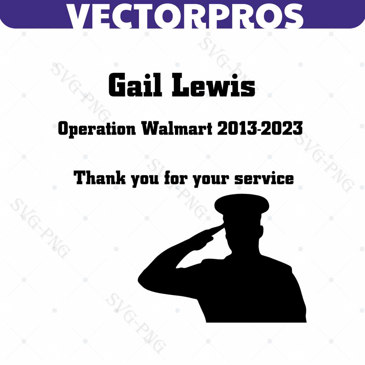 Gail Lewis Operation Walmart SVG | Inspire Uplift