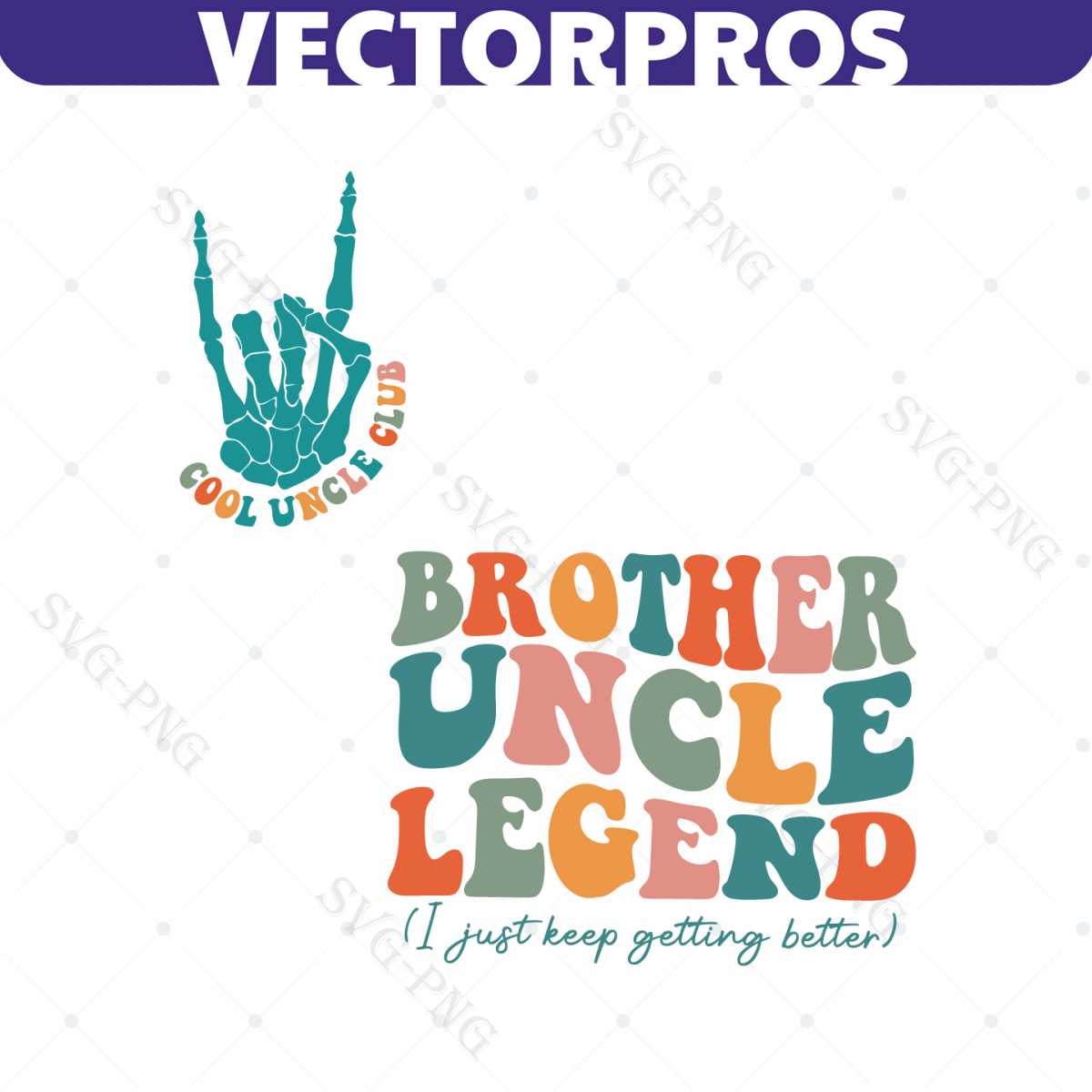 Brother Uncle Legend Cool Uncle Club SVG | Inspire Uplift