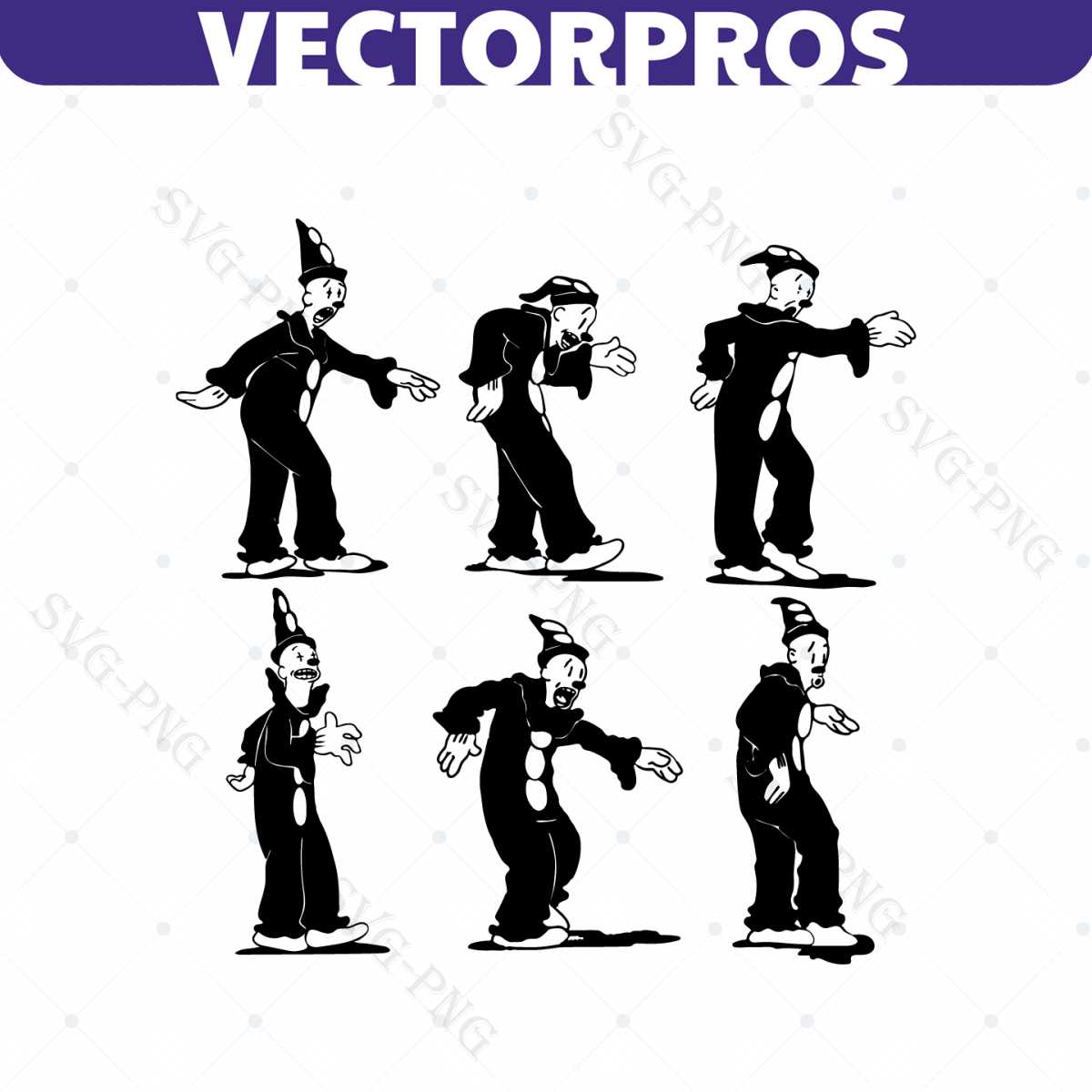 Coco the Clown Ghost Dancing Sings Svg Png Dfx Eps Outline c | Inspire ...