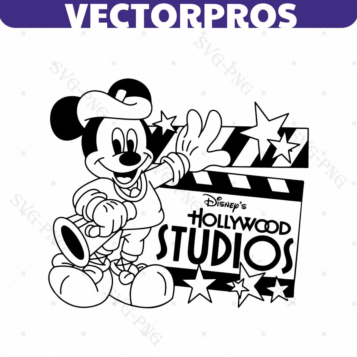 Hollywood Studios Director Mickey Mouse Design *SVG* PNG Dxf | Inspire ...