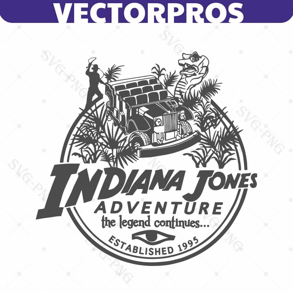 Indiana Jones Ride SVG Silhouette Cricut Cut file Disneyland | Inspire ...