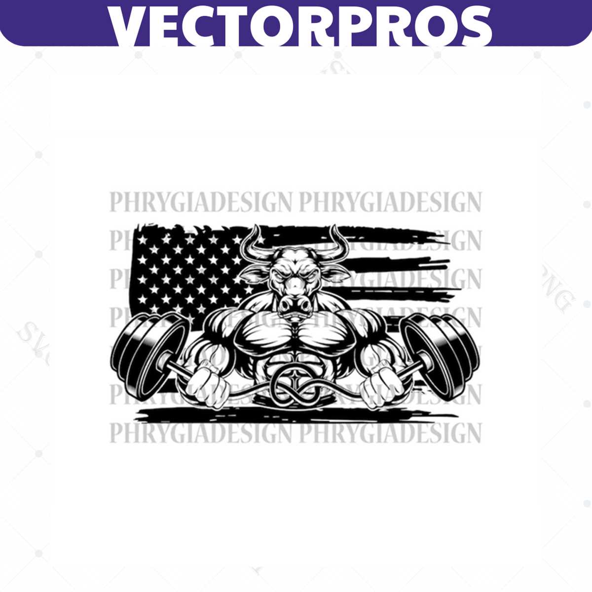 Bull Bodybuilder Svg Png , Us Flag Svg , Muscle Man Svg , Gy | Inspire ...