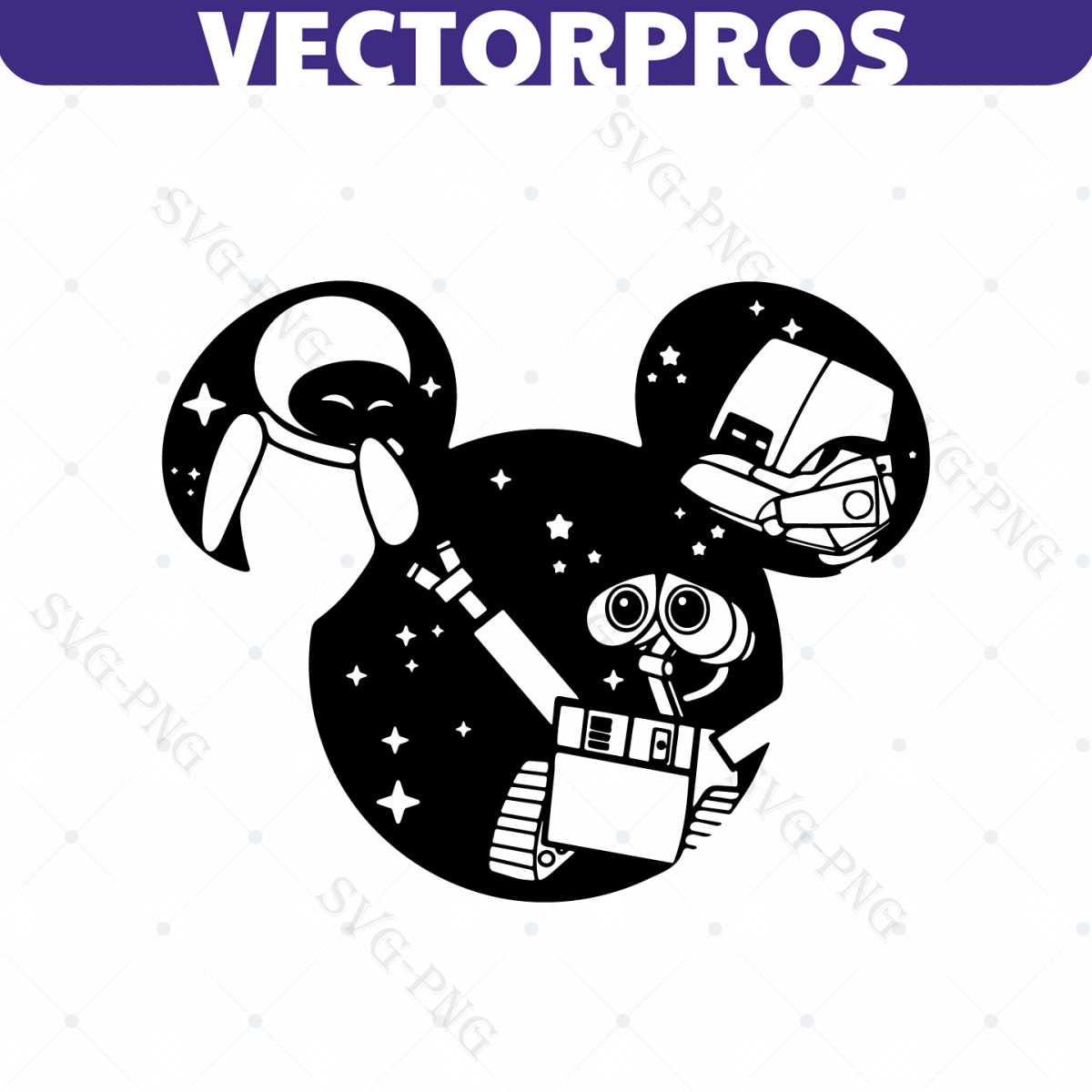 Wall-E Vector SVG, WALL-E Svg, Disneyland Ears SVG Vector in | Inspire ...