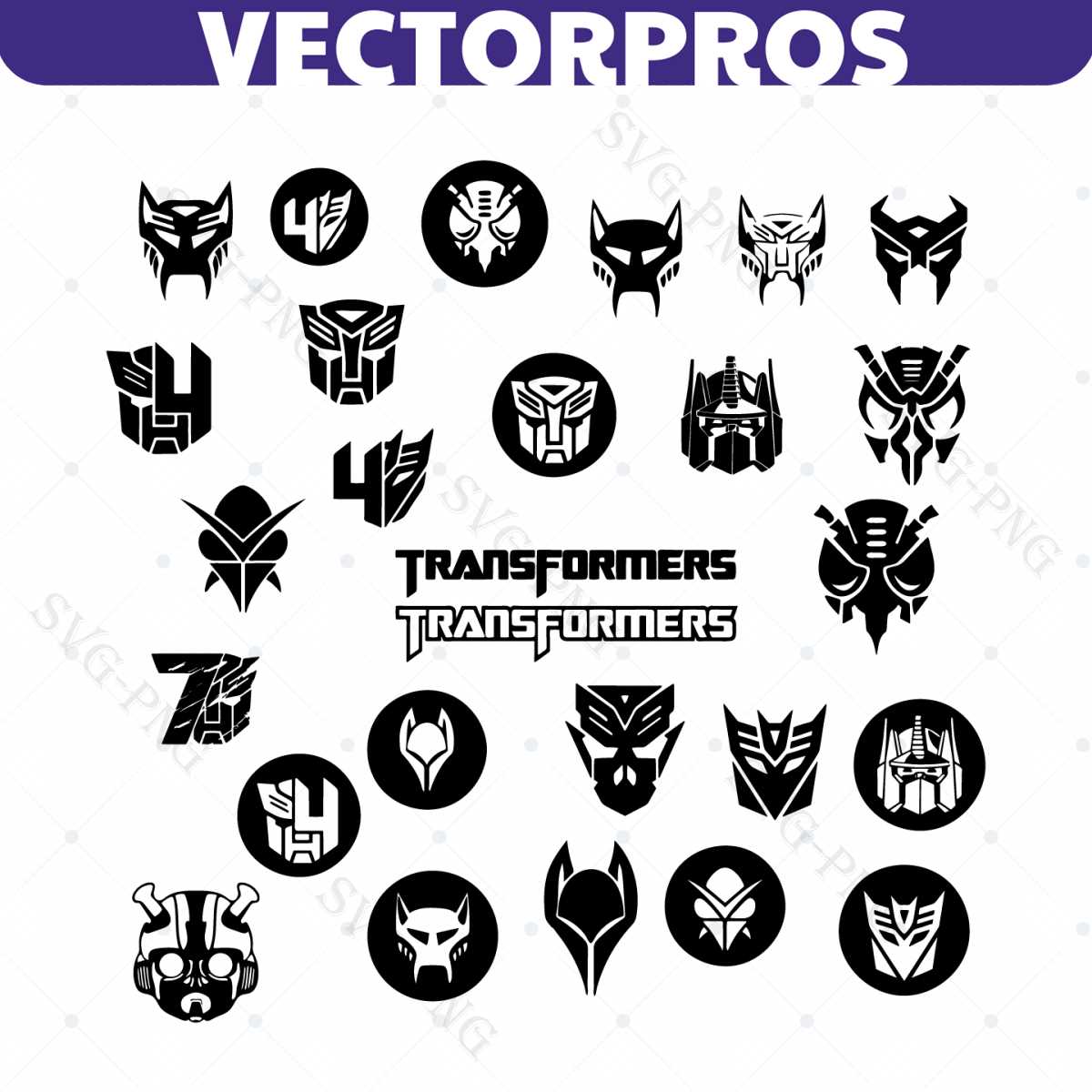 Transformers Svg, Transformer SVG Faces, Transformers Logo l | Inspire ...