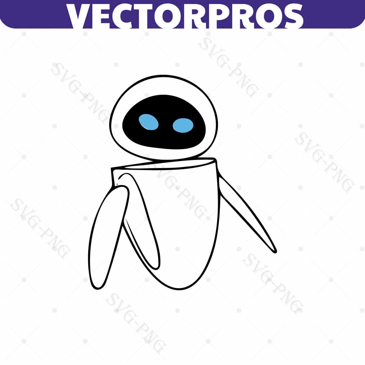 Eve Vector SVG, WALL-E Svg, Disneyland Ears SVG Vector in Sv - Inspire Uplift