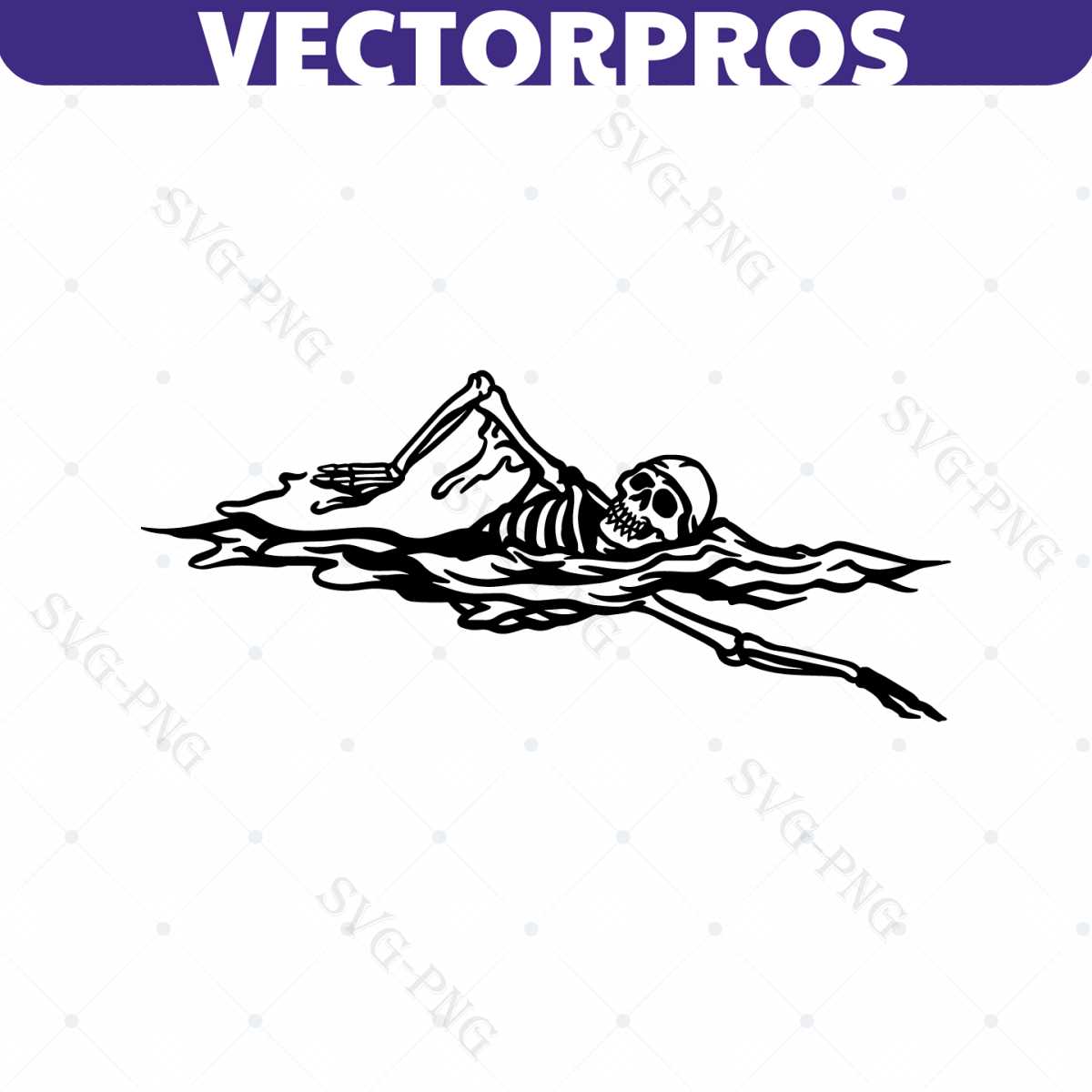 Swimming Skeleton SVG | Swimmer SVG | Ocean Pool Dive Diver | Inspire ...