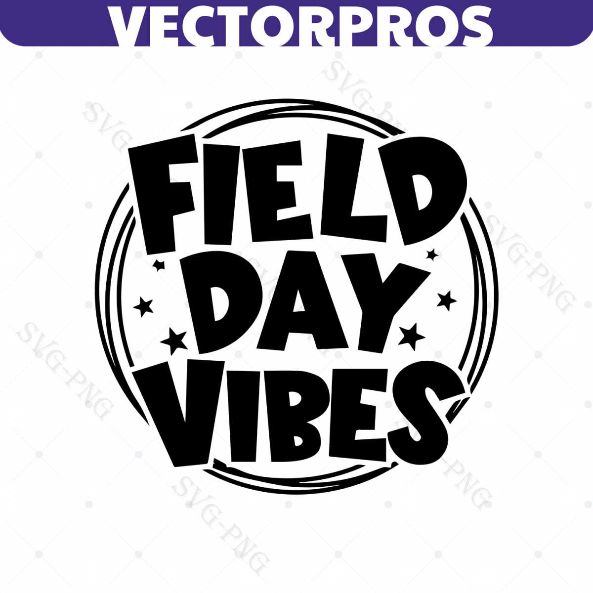 Retro Field Day Vibes Circle PNG | Inspire Uplift