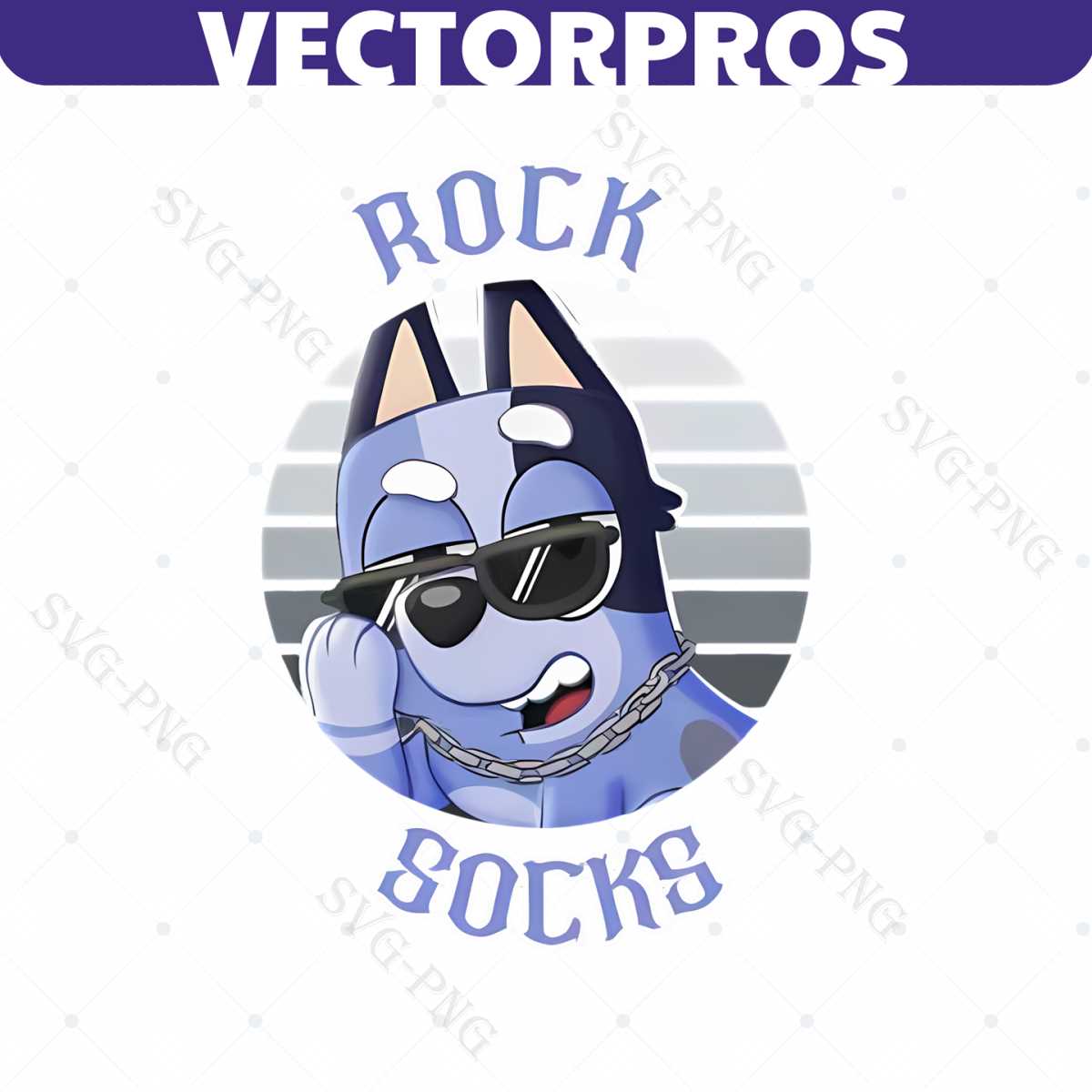 Bluey Rock Socks Cartoon Character PNG | Inspire Uplift