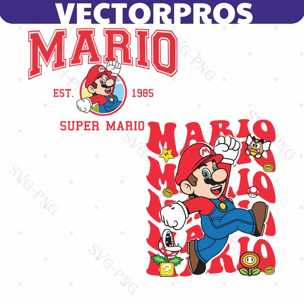 Funny Super Mario Est 1985 SVG | Inspire Uplift