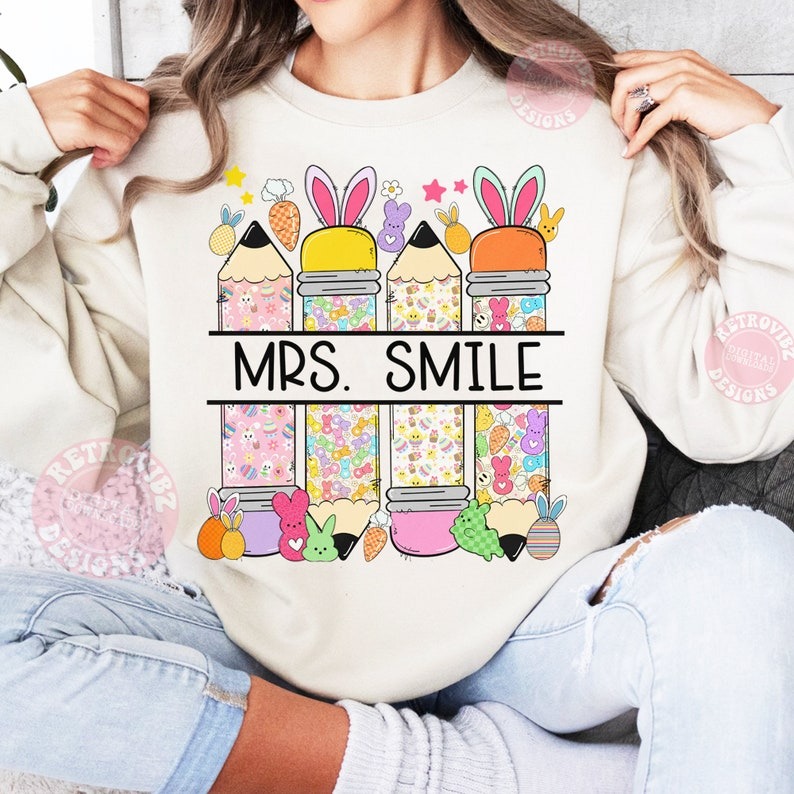 Easter Pencils Easter PNG, Easter png, Teacher Easter png, C | Inspire ...