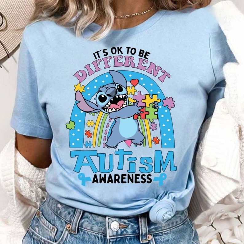 Stitch I Wear Blue For Autism Awareness Png, Stitch Autism P | Inspire ...