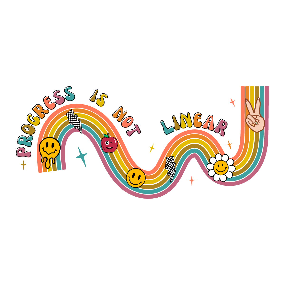 Progress Is Not Linear Special Education SVG | Inspire Uplift