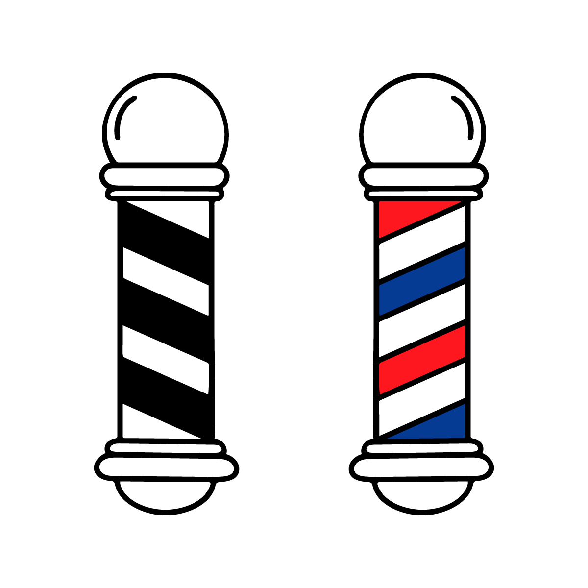 Barber pole svg bundle, barber shop svg, barber shop clipart | Inspire ...