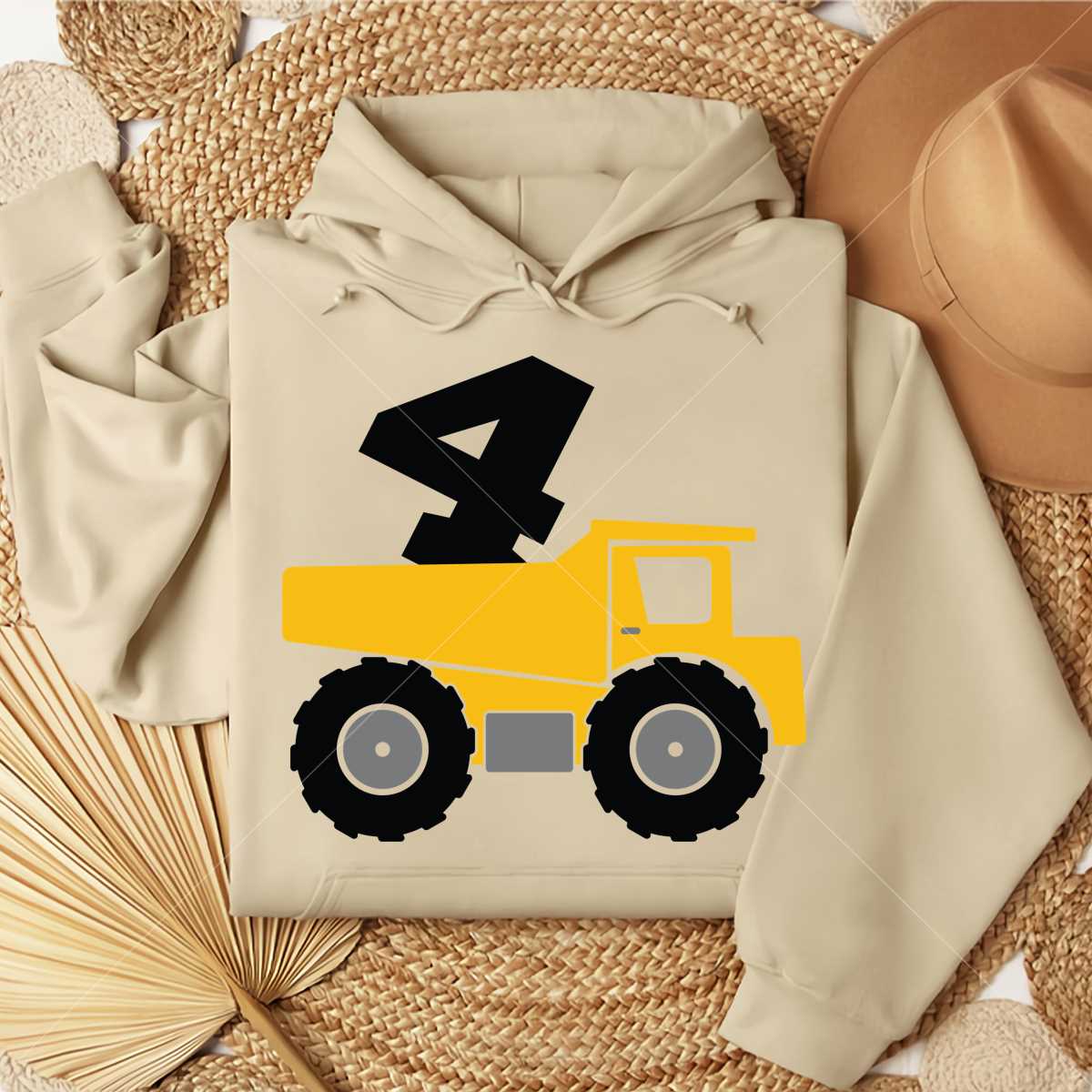Construction 4th Birthday SVG, Birthday | Inspire Uplift