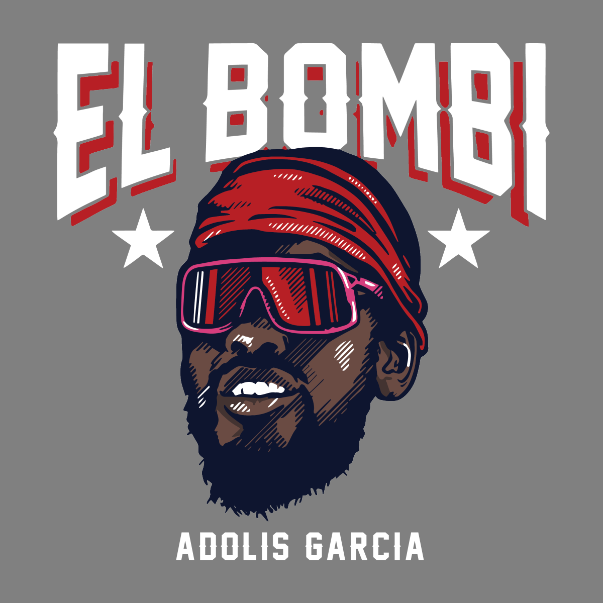 Adolis Garcia Rangers El Bombi Svg Digital Download | Inspire Uplift