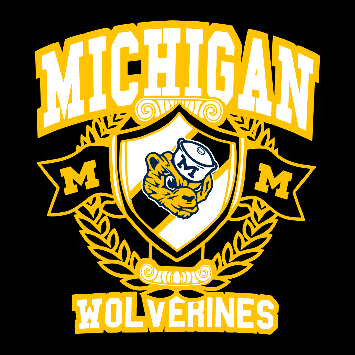 Vintage Michigan Wolverine Svg Cricut Digital Download | Inspire Uplift