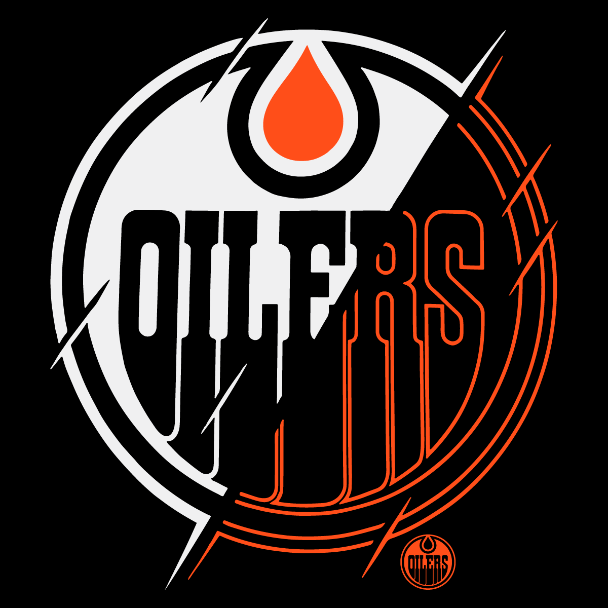Edmonton Oilers Round Hockey NHL Svg Digital Download | Inspire Uplift