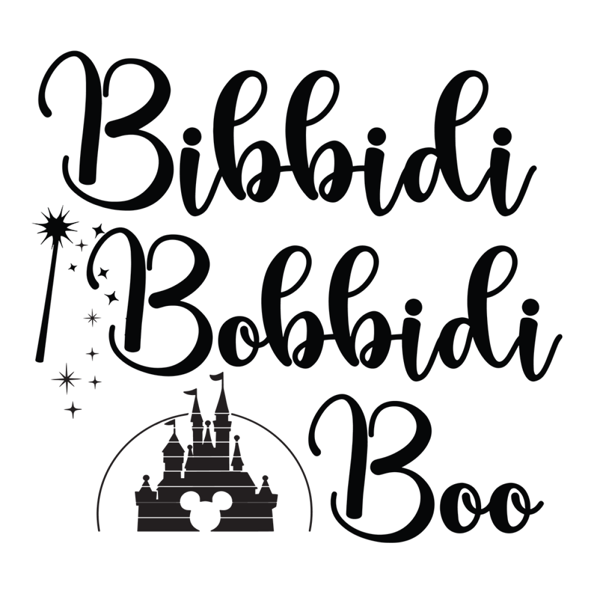 Bibbidi Bobbidi Boo Disney Castle SVG Digital Download Files - Inspire ...