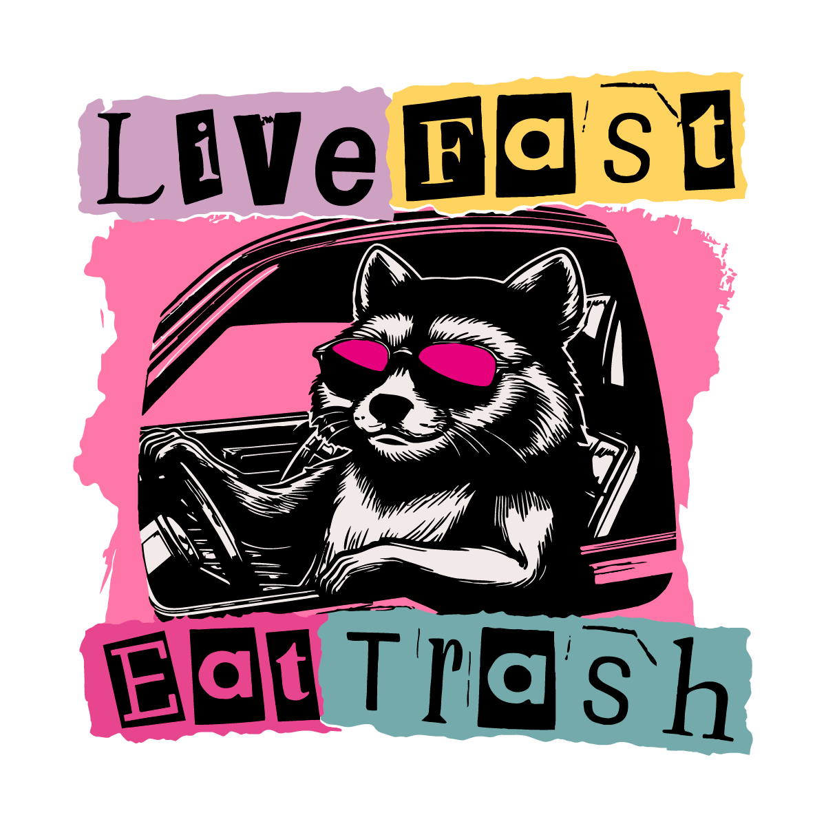 trash panda svg - Inspire Uplift