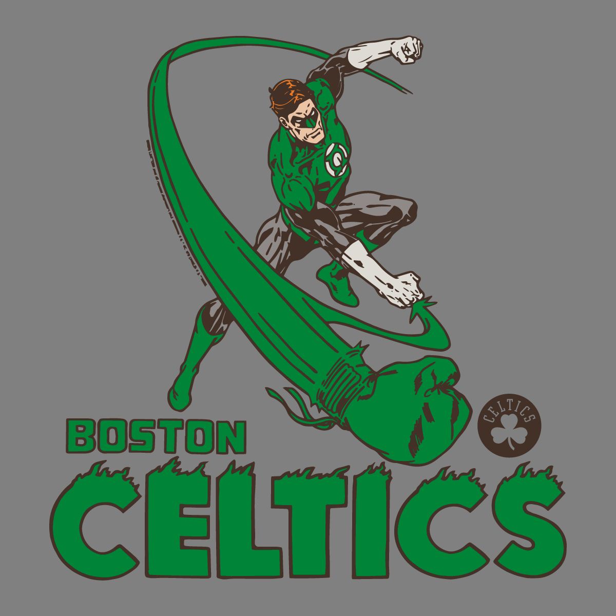 Comics The Green Lantern X Boston Celtics Basketball Team | Inspire Uplift