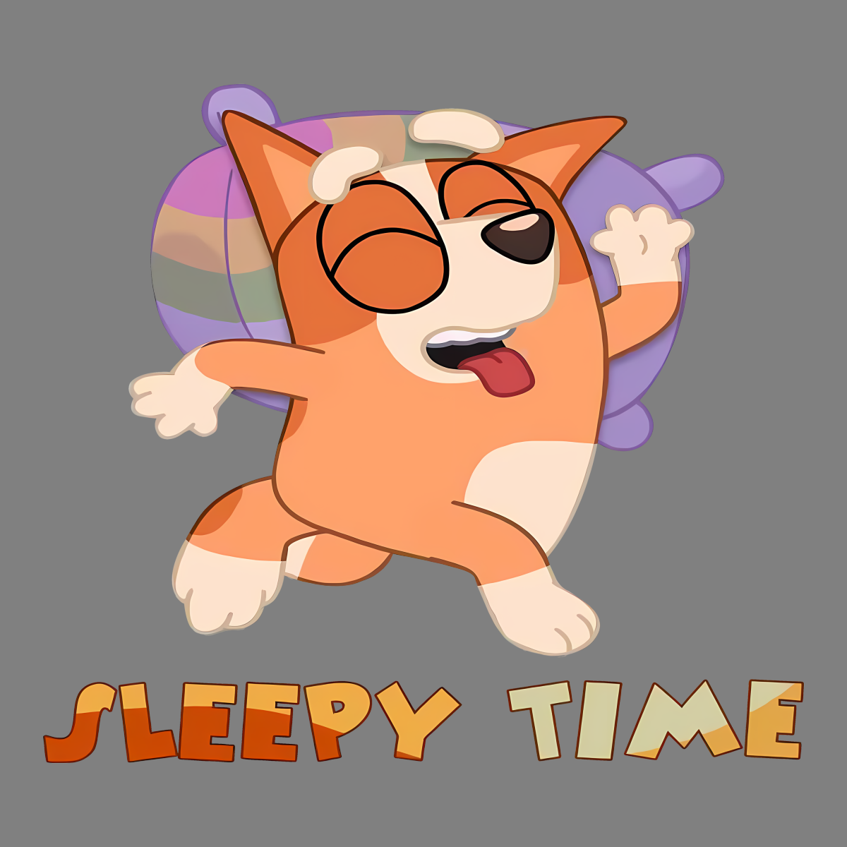 Funny Sleepy Time Bingo Bluey Character PNG | Inspire Uplift