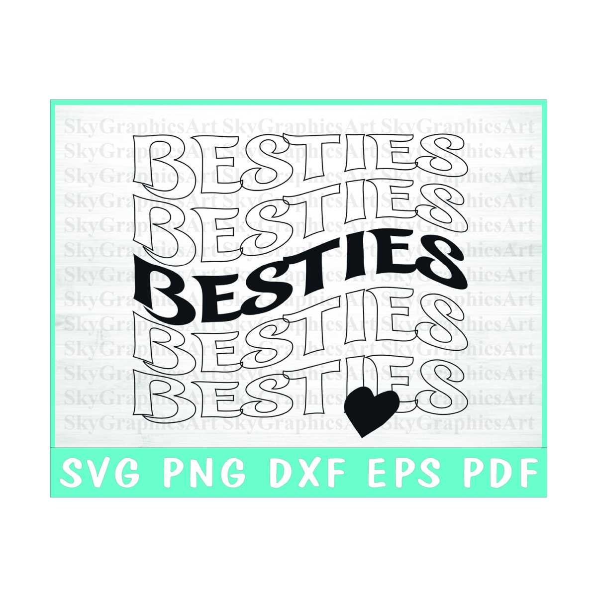 Besties SVG, Best Friends svg, Friendship svg, Heart svg, Be | Inspire ...