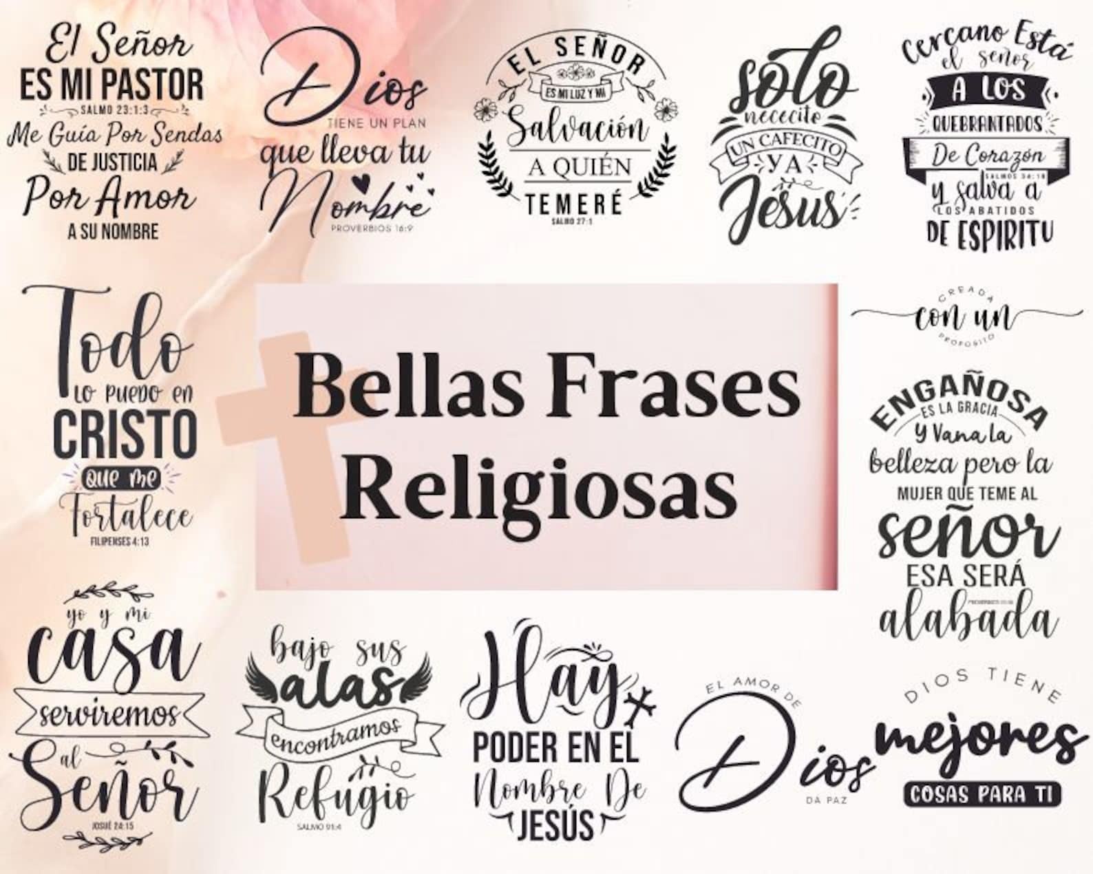 Frases religiosas svg | Spanish svg | Frases biblicas svg | | Inspire ...