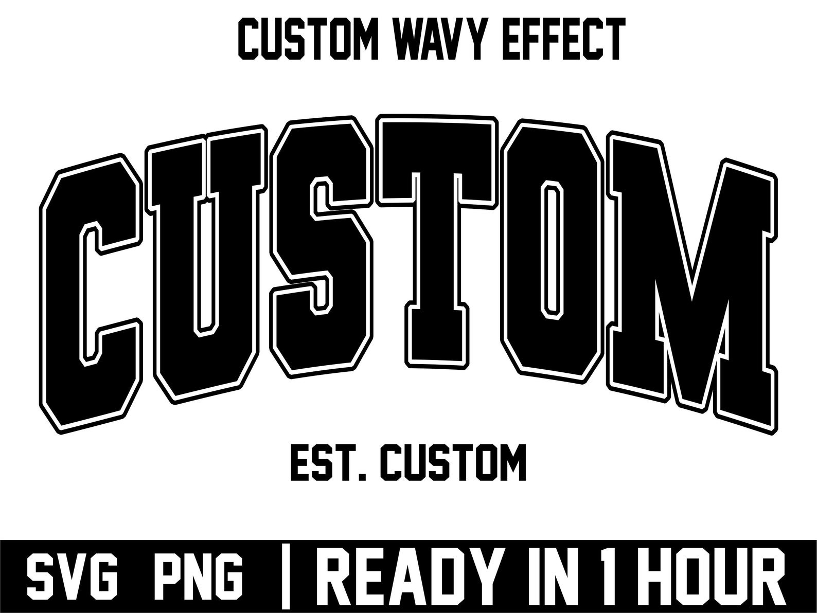 Custom Varsity Text Svg Png, Custom Svg, Custom Est. Svg Png | Inspire ...