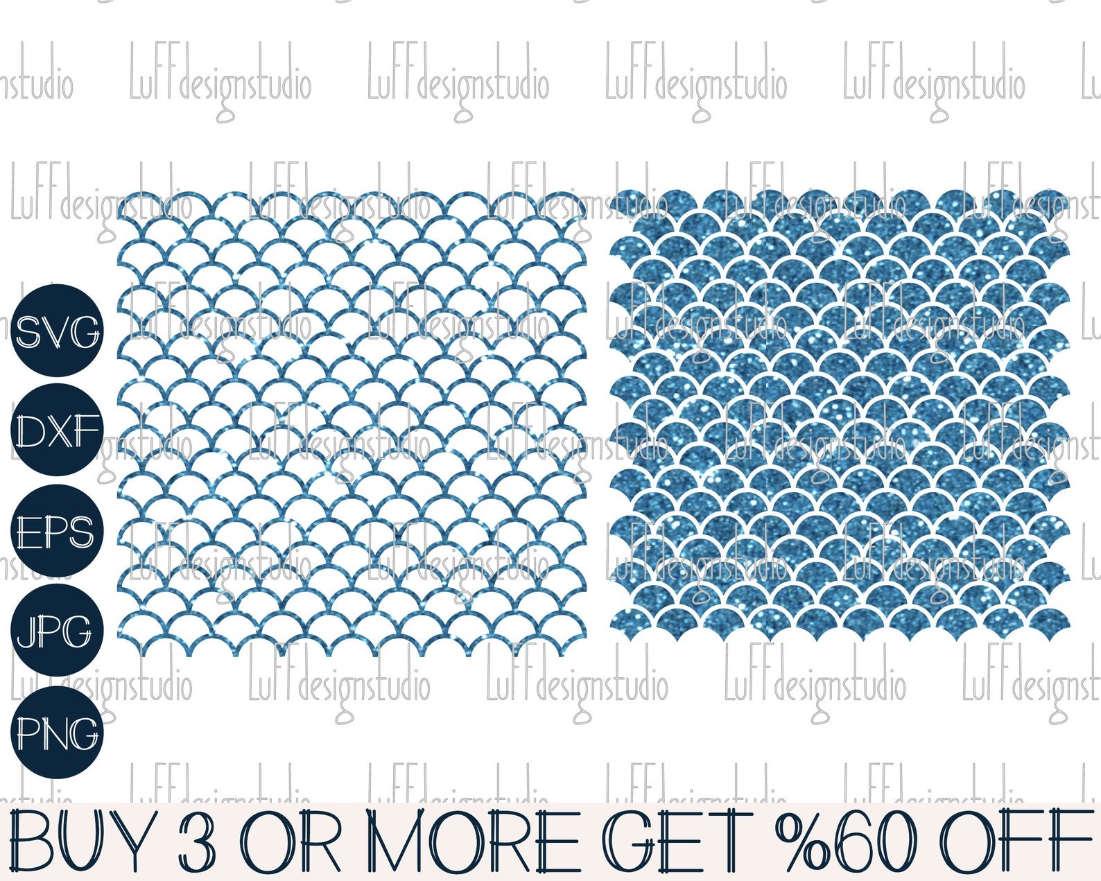 Mermaid Pattern SVG, Fish Scale SVG, Seamless Mermaid Scales | Inspire ...