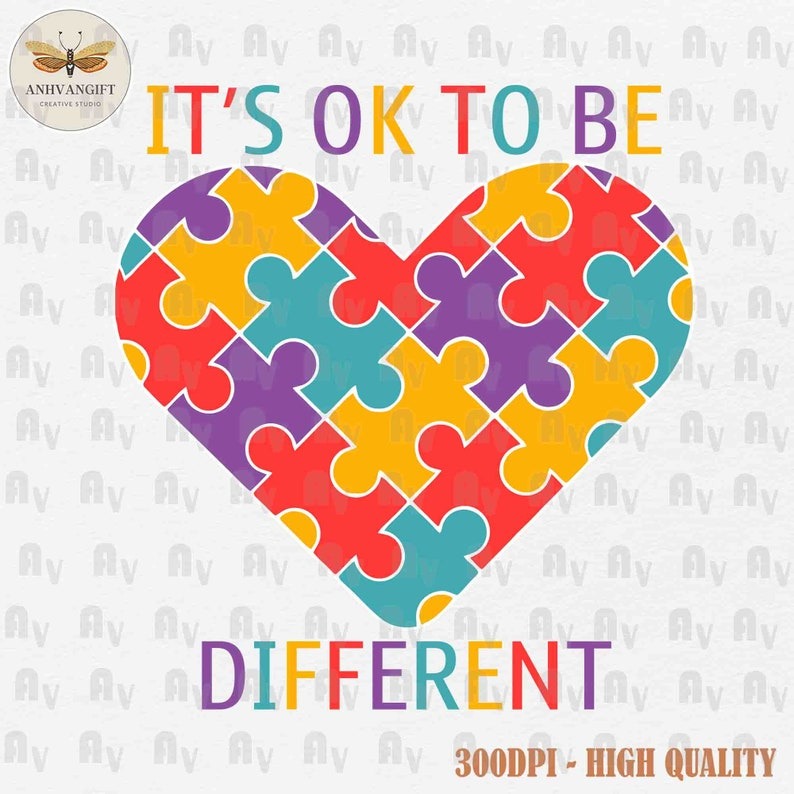Autism Heart Piece SVG, Be Kind Svg, Puzzle Piece Svg, Puzzl | Inspire ...