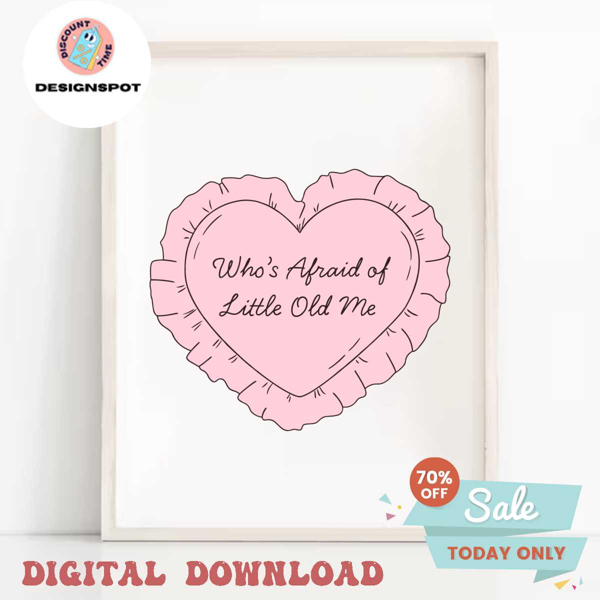 Whos Afraid of Little Old Me Taylor Song SVG | Inspire Uplift