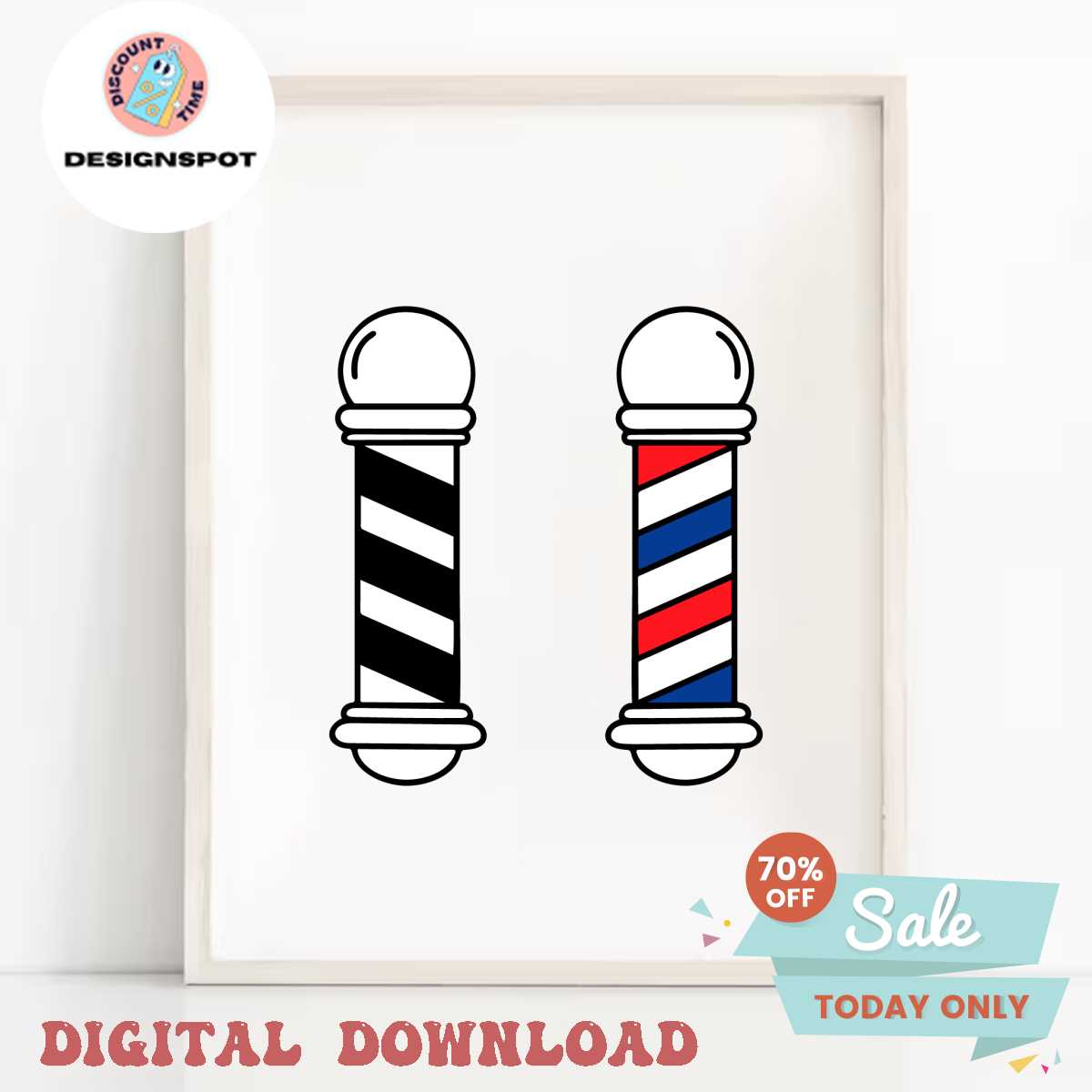Barber pole svg bundle, barber shop svg, barber shop clipart | Inspire ...