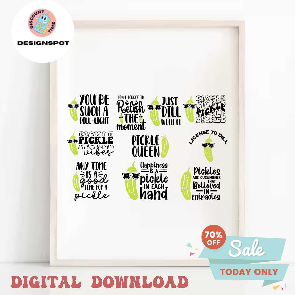 Pickle SVG, Pickle Png, Pickles Svg, I'm Kind of a Big Dill | Inspire Uplift